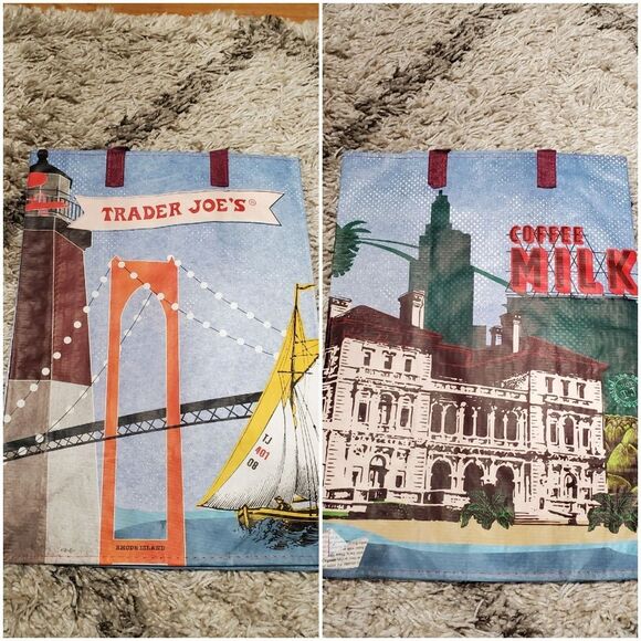 Trader Joe'S | Bags | Traderjoes Rhode Island Reusable Shopping Tote ...